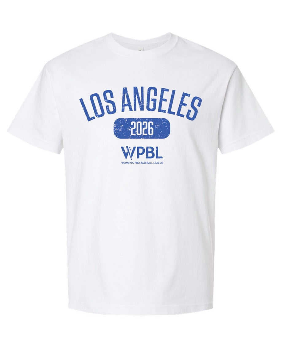 WPBL Los Angeles 2026 Vintage Shirt - White – Women's Pro Baseball League